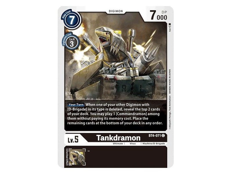 Tankdramon – Great Legend - Smart Move Games