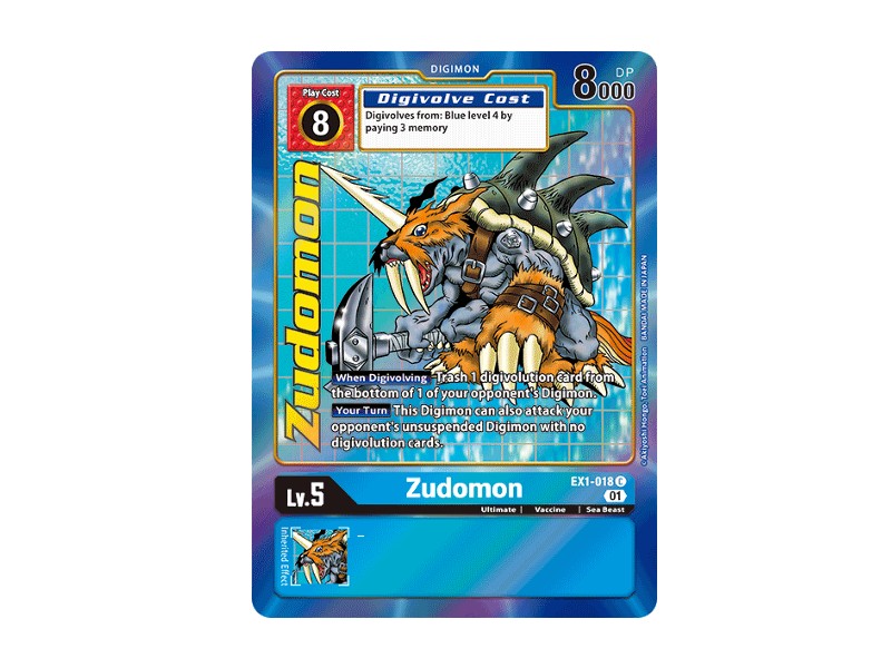 ALTERNATE ART Zudomon (EX1-018) – Classic Collection - Smart Move Games